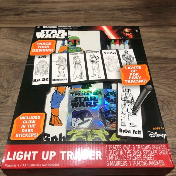 Disney | Toys | New Disney Star Wars Light Up Fun Tracing Tracer Play ...